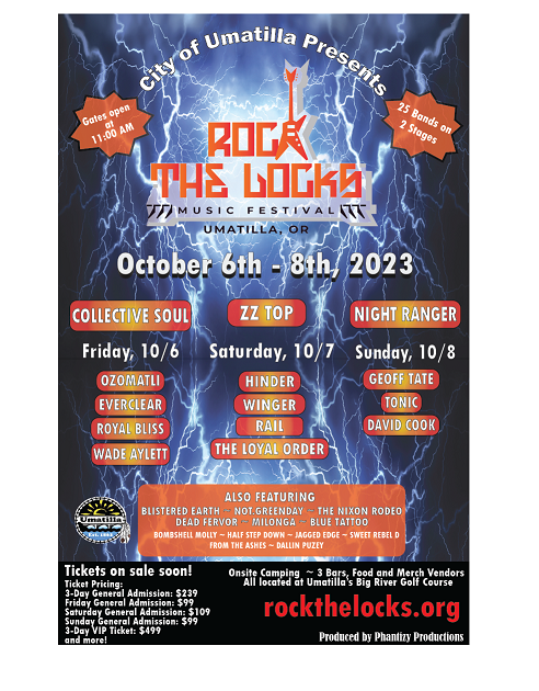 Rock the Locks Annual Music Festival in Umatilla | Tri-City Vibe
